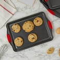 LIMICAR Cookie Sheet Set,Baking Sheet Pan Set,Heavy Duty Cookie Tray with Silicone Handles, Easy ...