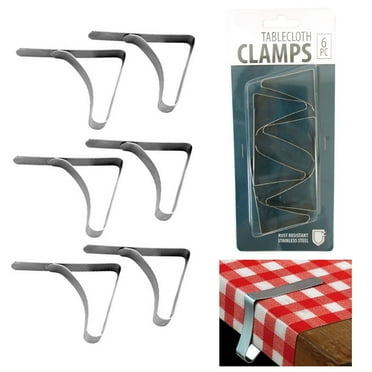 Way to Celebrate Clear Plastic Tablecloth Clips, 6 Ct - Walmart.com
