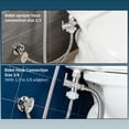 ARCADORA Silver 3-Way T Adapter Valve 7/8×7/8×1/2 Inch Thread Lever ...