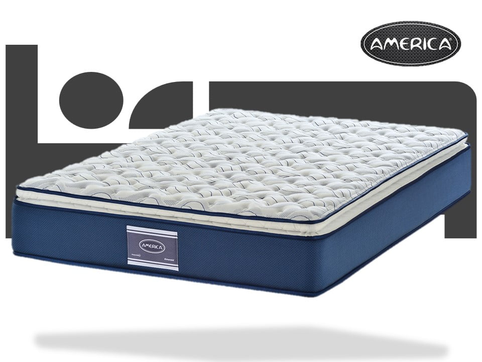 Colchón America Individual Hipoalergénico + Box Individual America ...