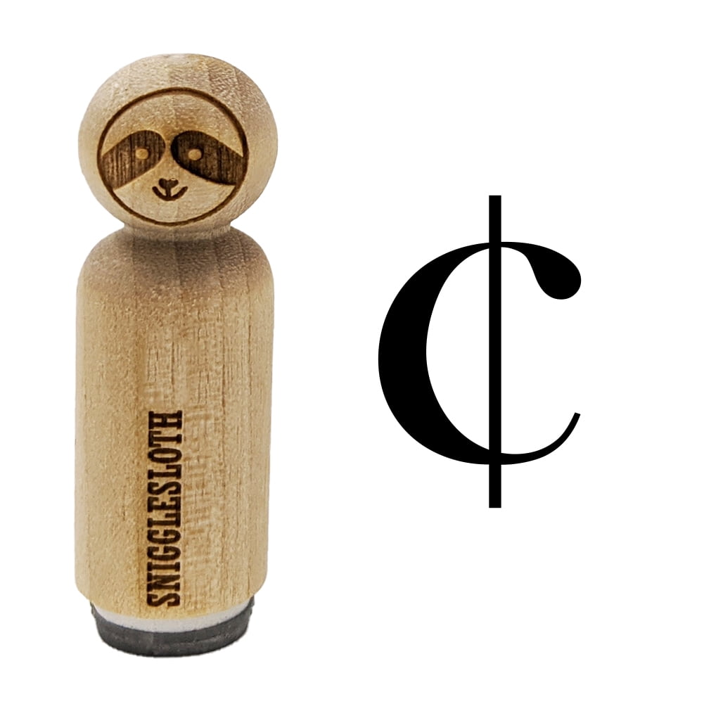 Cents Symbol Rubber Stamp for Scrapbooking Crafting Stamping - Mini 1/2 ...