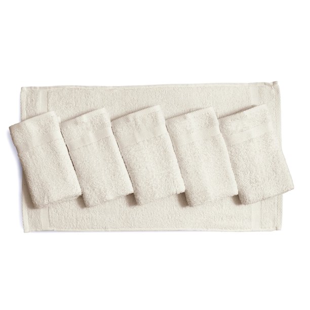 Set of 6 Hand Towels 100% Cotton Large Hand/Salon Towels Set (6-Pack ...
