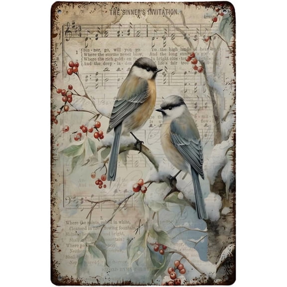 A Christmas Carol Christmas Signs Vintage Metal Tin Sign Rustic Wall ...
