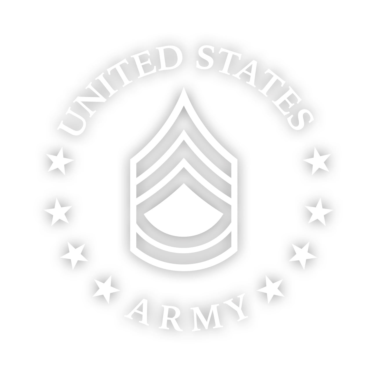 E-7 Sergeant First Class US Army Rank Sticker Decal Die Cut - Self ...