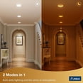 12 Pack 6 inch 5CCT LED Recessed Lighting with Night Light, 12.5W=100W ...