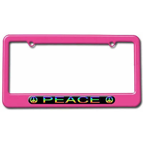 Peace, Signs Rainbow License Plate Tag Frame, Multiple Colors - Walmart.com