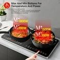 Double Electric Induction Stove, Sunmaki 1800W Portable Induction ...