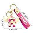 Black White Football Shaped Key Ring, Mini Soccer Ball Keychain, Lovely ...