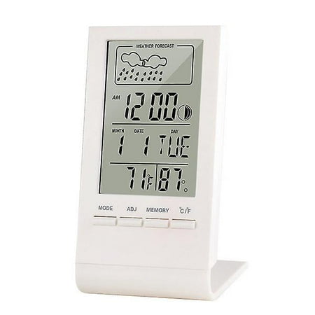 Led Digital Clock Thermometer Hygrometer Gauge Indicator Alarm Clock ...
