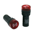 2 Pcs AD16-22SM sound light alarm AC DC12V 24V 220V flash buzzer red ...