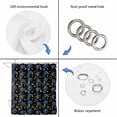 72x78 Inch Shower Curtain Blue Graduation Cap Tassels Bathroom Decor ...