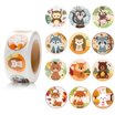 BeYumi 500 Pcs Woodland Animal Roll Stickers for Kids Party Favor Baby ...