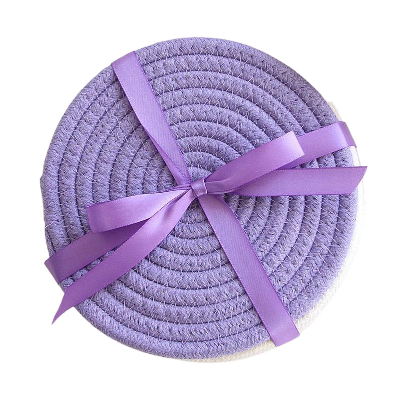 4Pcs/Set Table Mat Heat Resistant Sophisticated Texture Cotton Rope ...