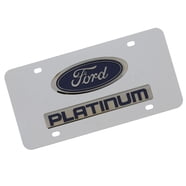Ford Super Duty Logo Stainless Steel Truck Cut-Out License Plate Frame ...