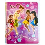Disney Fairy Tinker Bell and Flutter Friends Spiral Notebook - Walmart.com