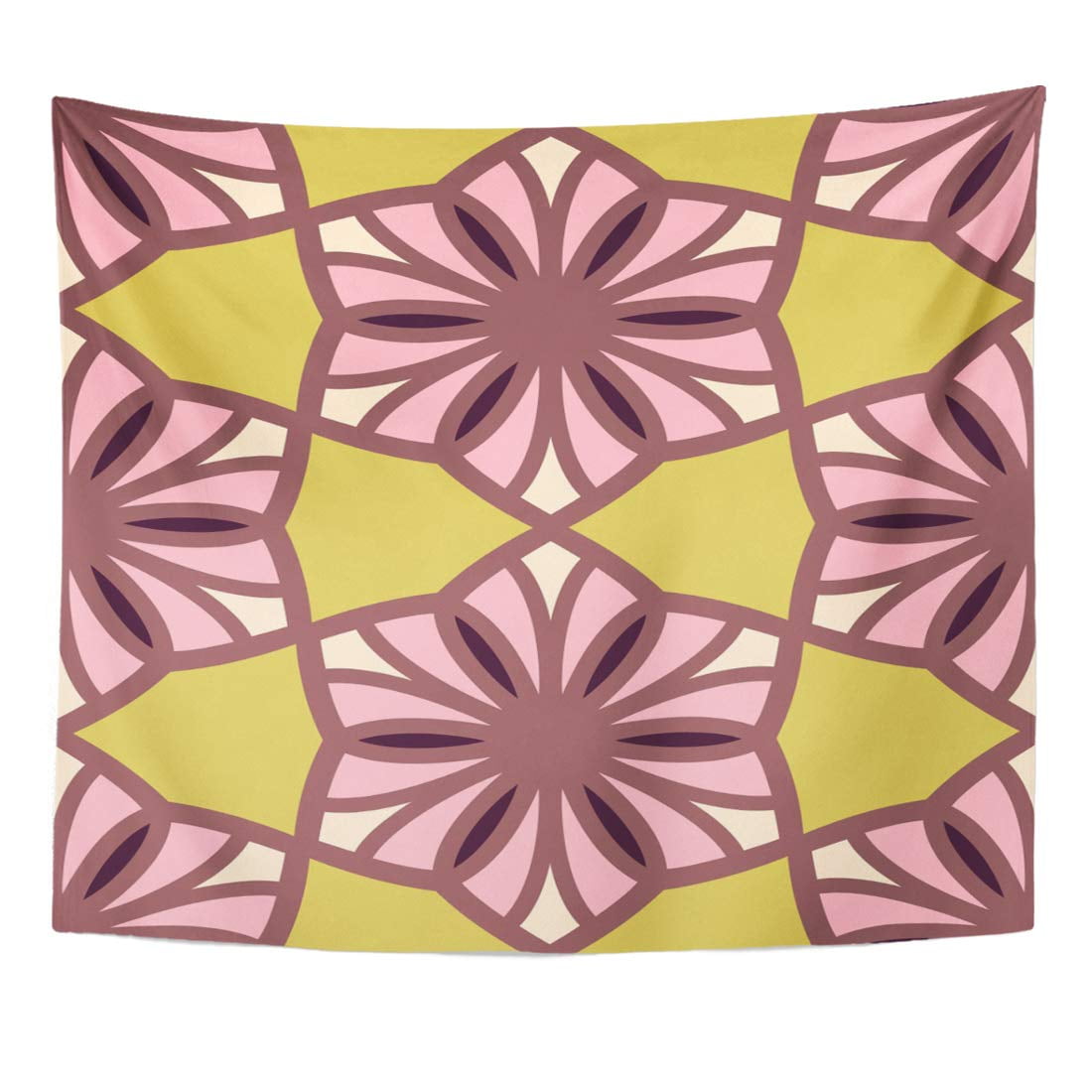 ZEALGNED Morrocan Floral Design Oriental with Abstract Flowers ...