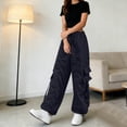 Ankola Cargo Pants Women Baggy Parachute Pants Woman Mutil Pockets ...