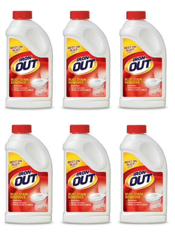 Iron OUT Rust Stain Remover Powder, 1 lb 12 oz, 6 Bottles - Walmart.com