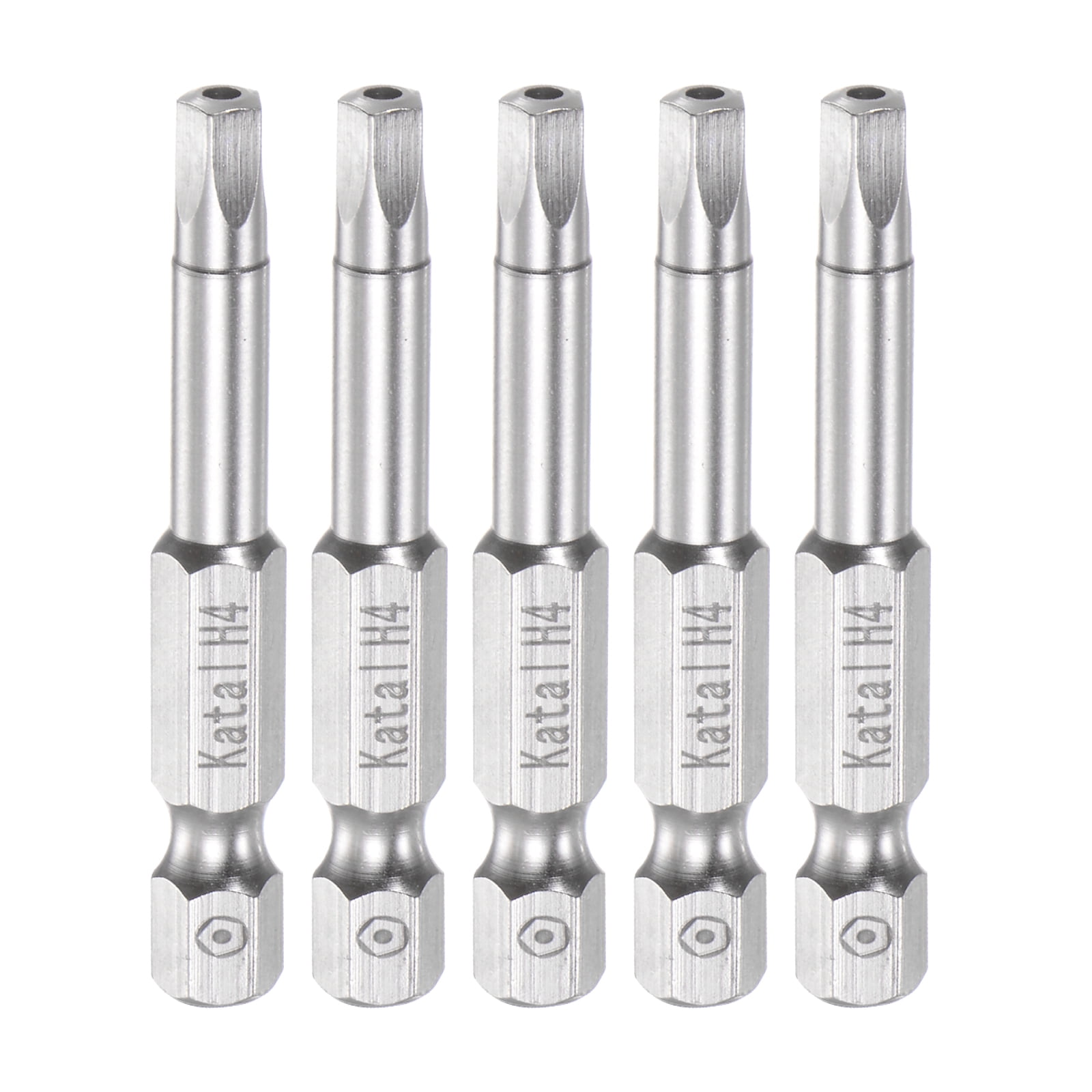 H4 Magnetic Security Pentagon Screwdriver Bit 1/4" Hex Shank 2" Length ...