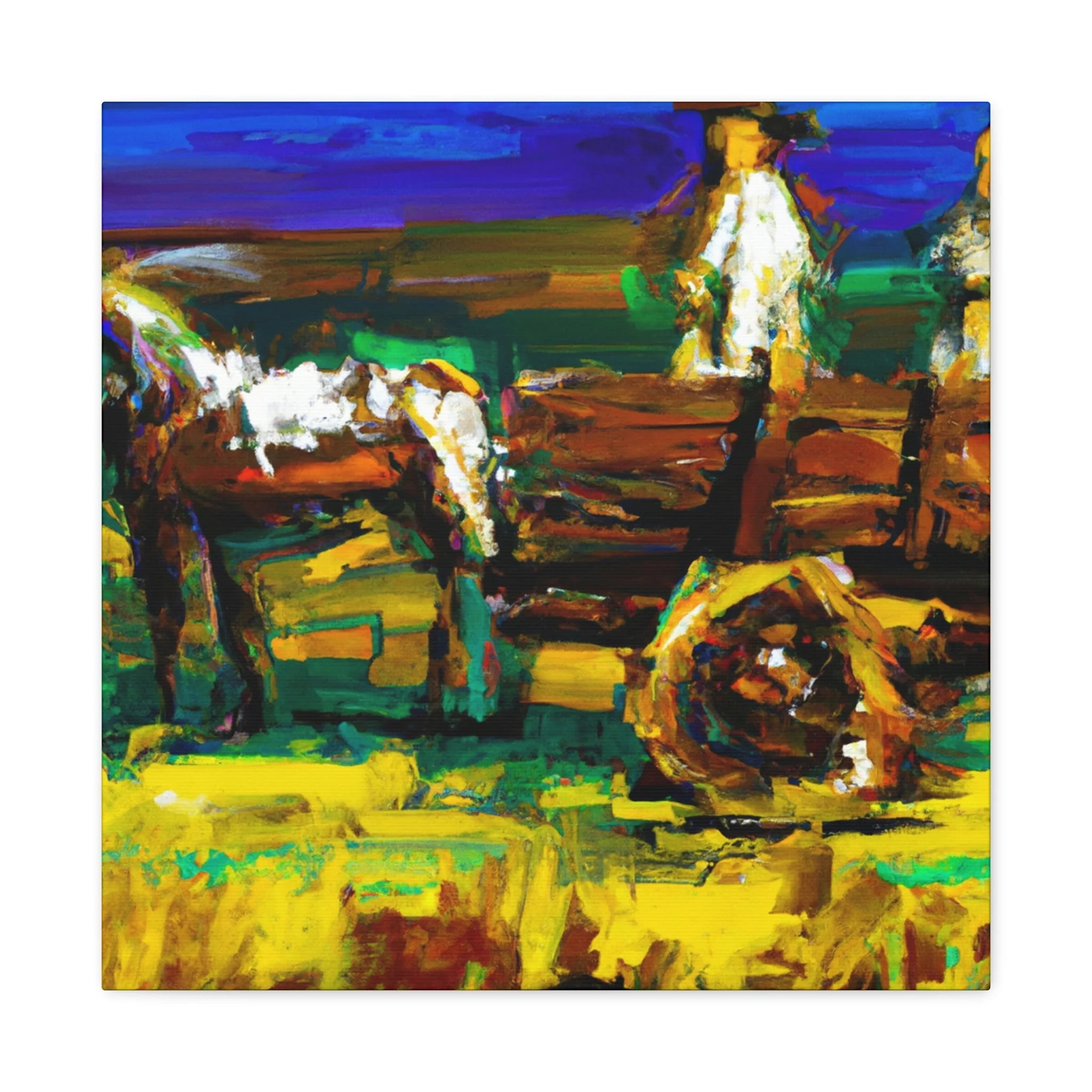 Wagon of Impressionism - Canvas - Walmart.com
