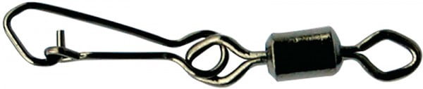 Mustad 77550 Rolling Swivel With Diamond Eye & Snap - Black - Walmart.com