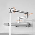 Black Wall Mounted Kitchen Mixer tap,2-Mode Folding Copper,for Kitchen ...
