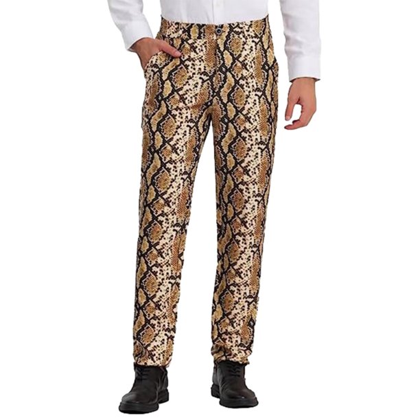 Leopard Print Suit Mens