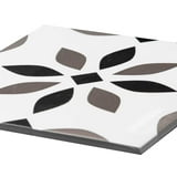 The Tile Life Snowflakes Gris Matte Porcelain Floor & Wall Tile, 8.7 x ...