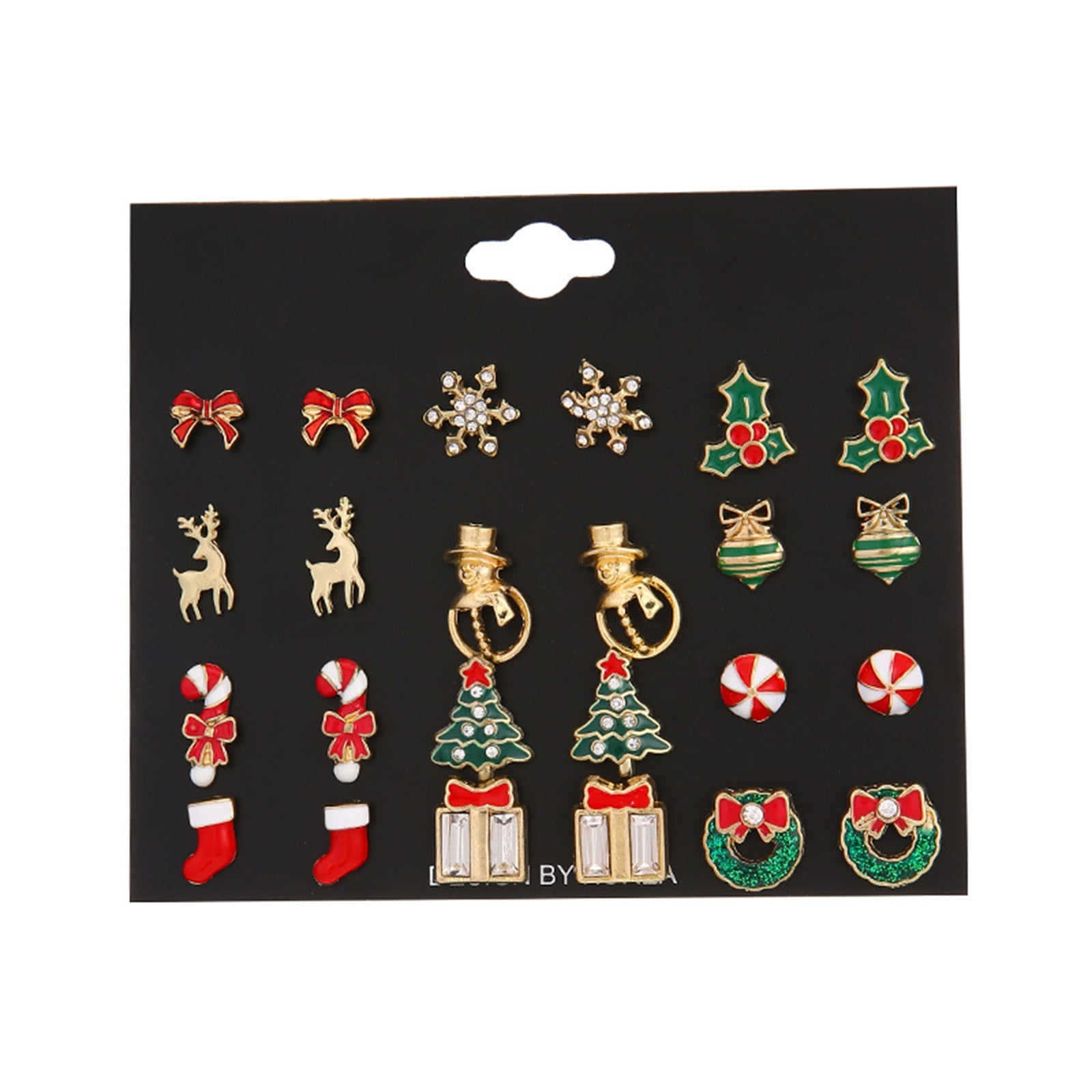 Click here for Willbest 12pc Christmas Earring Set Alloy Holiday... prices