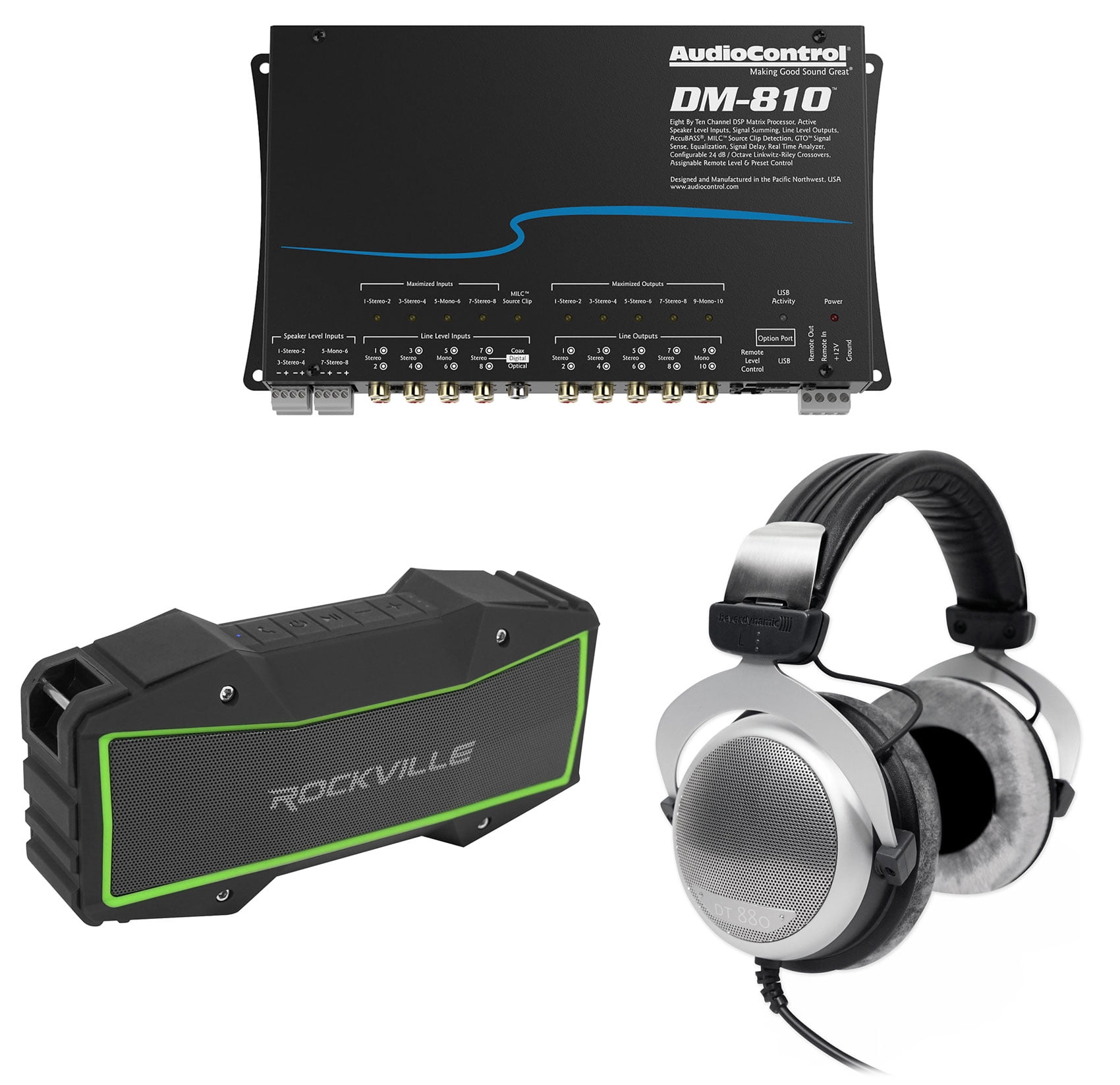 AudioControl DM-810 8 x 10 Matrix DSP Digital Sound Processor ...