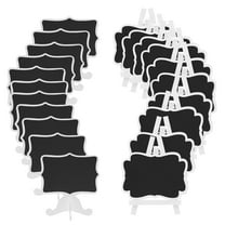 22PCS Mini Wooden Chalkboard Signs with Stand for Crafts, Food Labels ...
