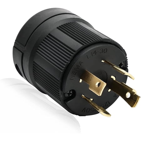 LZMY Locking Plug for Generator NEMA L14-30P Extension Cord End Male ...