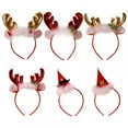 Christmas Headbands, Fancy Elf Reindeer Antlers Xmas Tree Bells Santa ...