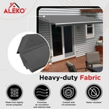 ALEKO 8'x6.5' Retractable Patio Awning Fabric Replacement, Gray Color ...