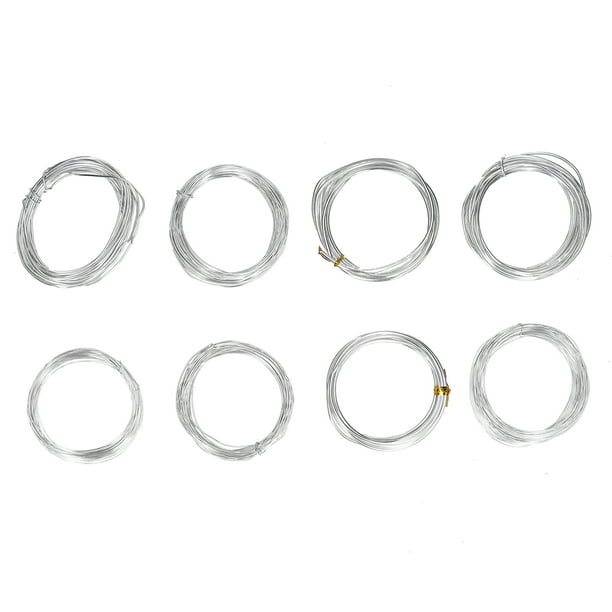 Jewelry Craft Making Wire,8 Rolls 0.6-3mm Aluminum Aluminum Craft Wire ...