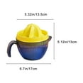 CASAFUN Lively Manual Plastic Orange/Grapefruit/Big Lemon Lime Juicer ...