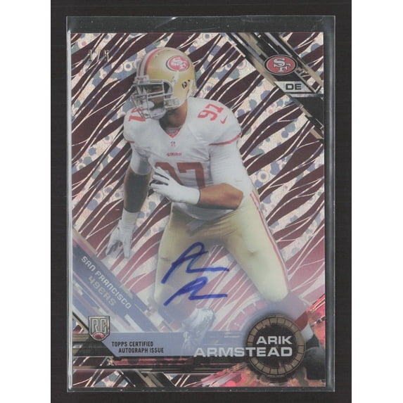 2015 Topps High Tek Arik Armstead #HT-AA Zebra Pattern RC - Walmart.com