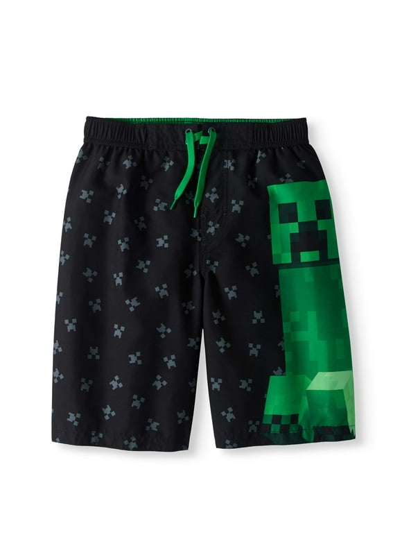Boys Minecraft Swim Trunks