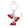 BESTYASH Retro Red Metal Car Keyring Pendant Sturdy Alloy Keychain for ...