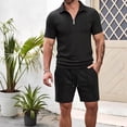 AGKIZG Solid Color Summer Short Sleeve Turn Down Collar Zip Up Top ...