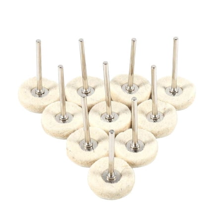 Polishing Buffing Wheels 10pcs Wool Material 25mm Won'T Scratch Objects ...