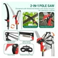 Manual Pole Saw, 26 Feet Extendable Tree Pruner with Knives and Storage ...