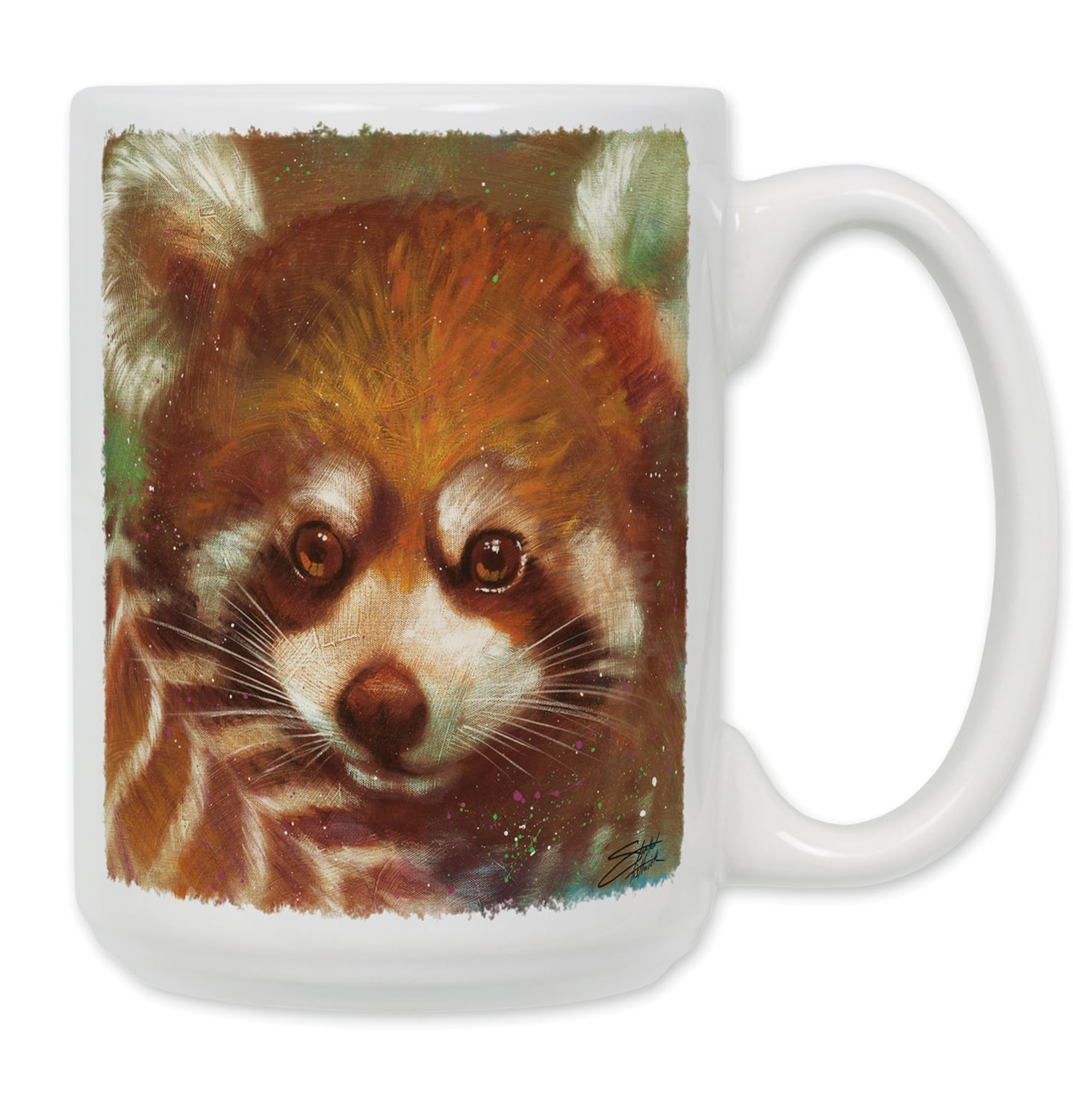 15 Ounce Ceramic Coffee Mug - Red Panda - Walmart.com