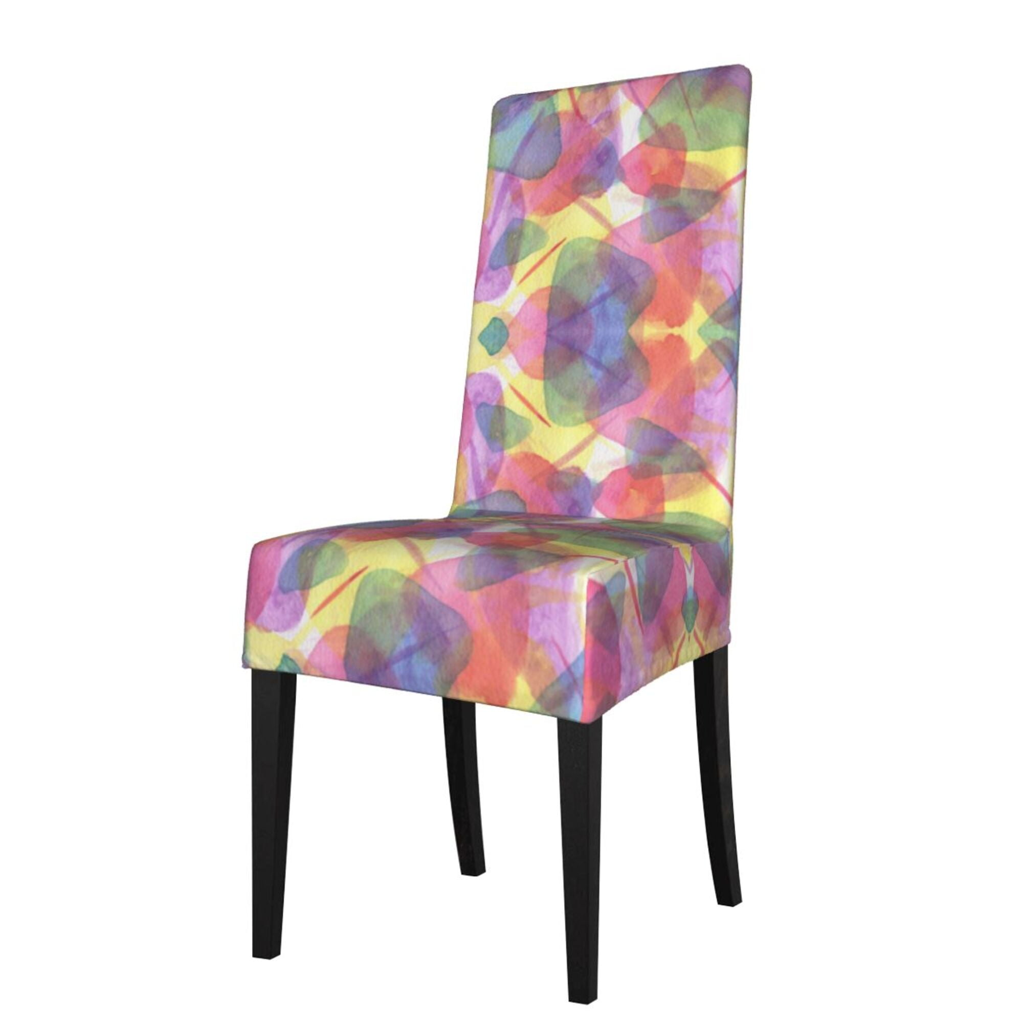 ZICANCN Geometric Watercolor Textures Chair Protectors Seat Covers ...
