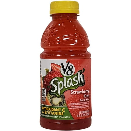 V8 Splash Vegetable Juice Strawberry Kiwi, 473ml Pack of 12 | Walmart Canada