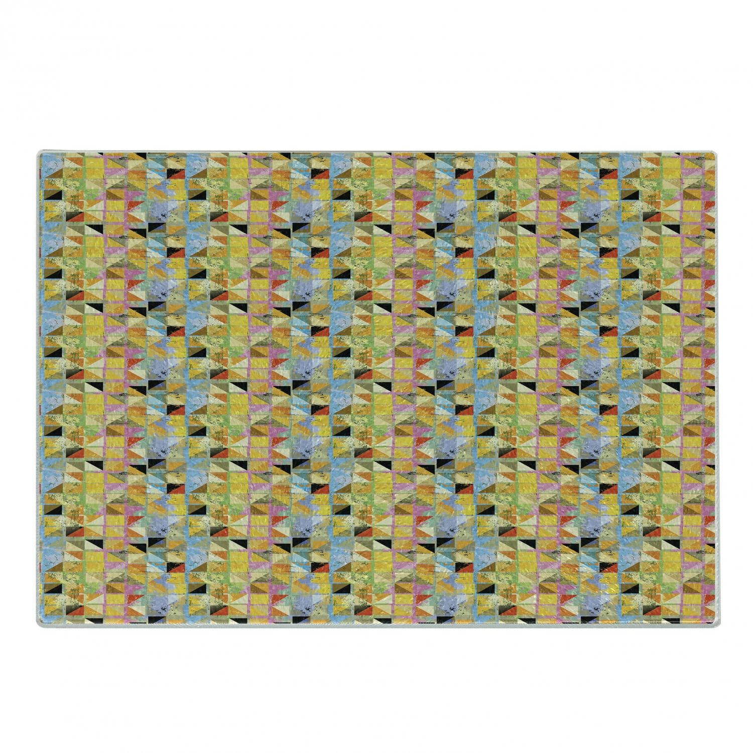 Geometric Cutting Board, Creative Abstract Pattern of Colorful Squares ...