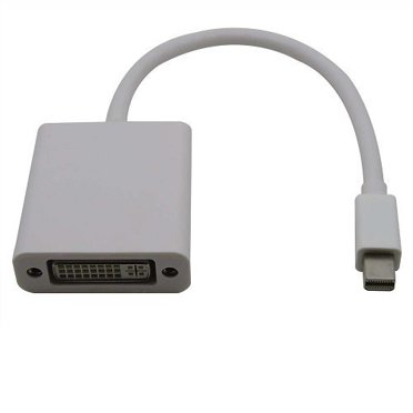 QVS Mini DisplayPort/Thunderbolt Male to DVI-D Female Digital Video ...