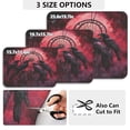 Qxltty Red Moon Crow Dish Drying Mat Coffee Bar Mats Rubber Backed ...