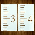 6Pcs Scale Rulers Stencil Growth Chart Stencil Templates for Farmhouses ...
