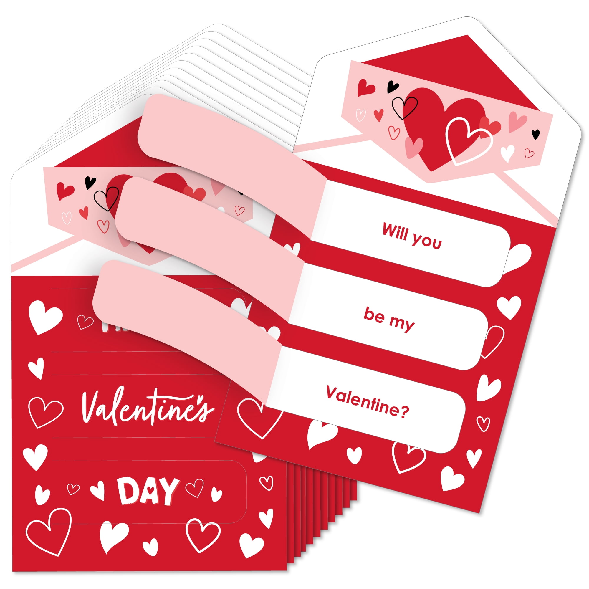 Big Dot of Happiness Happy Valentine's Day - Valentine Hearts Cards for ...